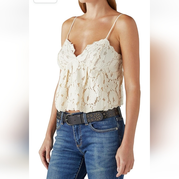 Lucky Brand | Tops | Newlucky Brand Womens Lace Skinny Strap Tank Top ...